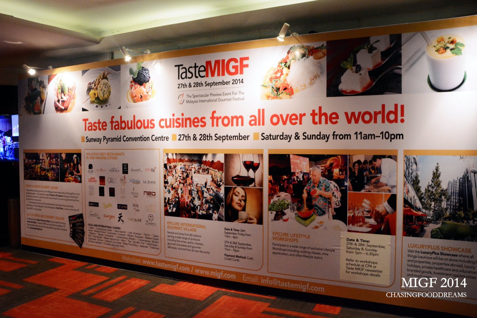 CHASING FOOD DREAMS: Malaysia International Gourmet Festival – MIGF ...