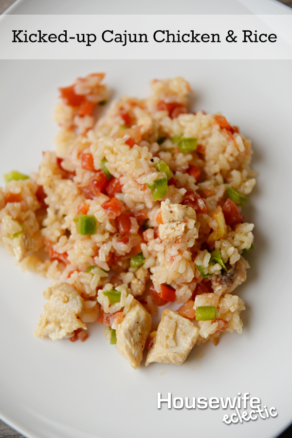 Kicked-up Cajun Chicken & Rice - Housewife Eclectic
