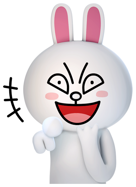 png : 3D LINE Characters stamp line sticker619