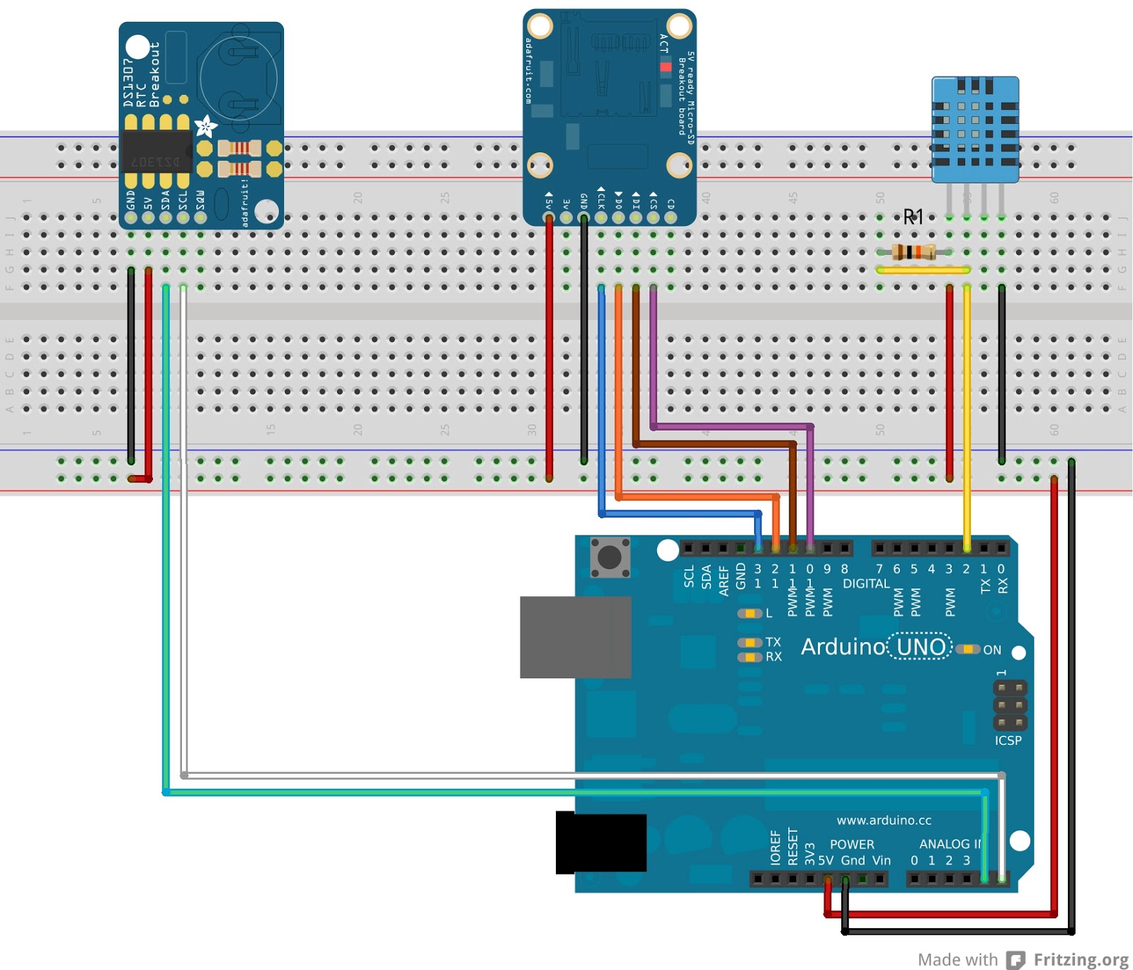 techrm: How to make a wifi datalogger for temperature and humidity.