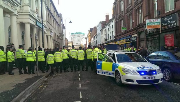Football Hooligan Pictures: Preston at Wolves 11 Jan 2014