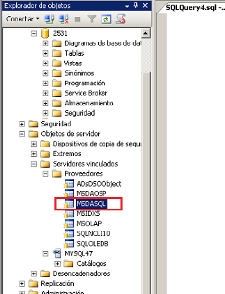 SQL SERVER : Configurando MySQL como servidor vinculado desde SQL ...