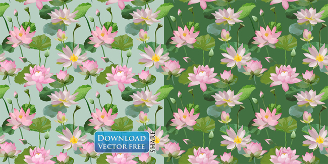 Đồ họa mô hình hoa sen lotus pattern vector 4940 ~ MrPixelVn - Chia sẻ ...