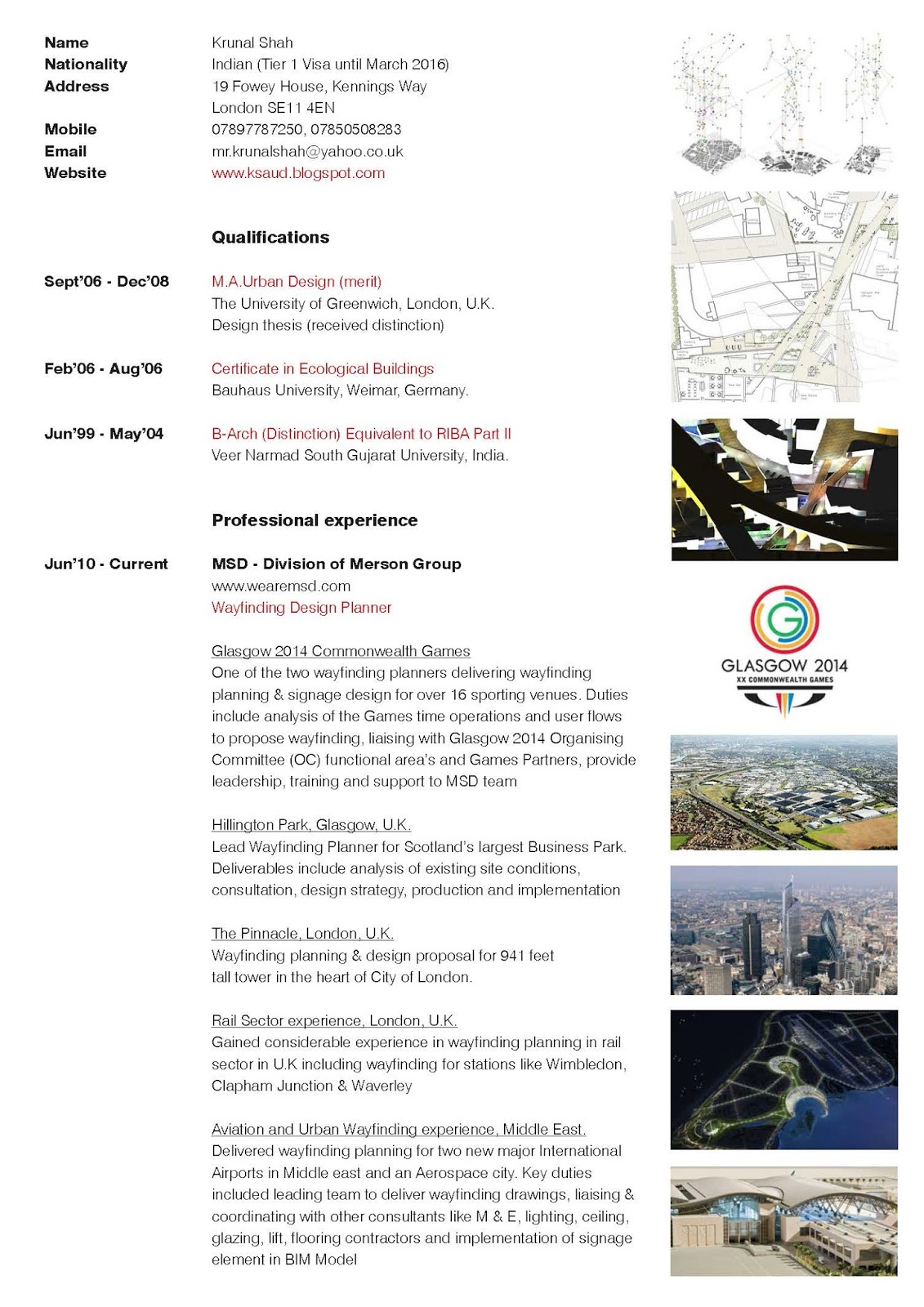 KS ARCHITECTURE & URBAN DESIGN: Curriculum Vitae