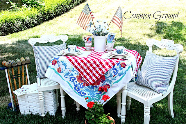 Yankee Doodle Dandy Table Decor!