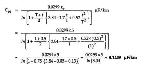Capacitance of Three Core Cables - LEKULE