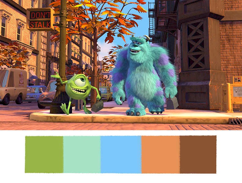 10 Wedding-Worthy Color Palettes from Pixar Movies ~ The Rebellious Brides