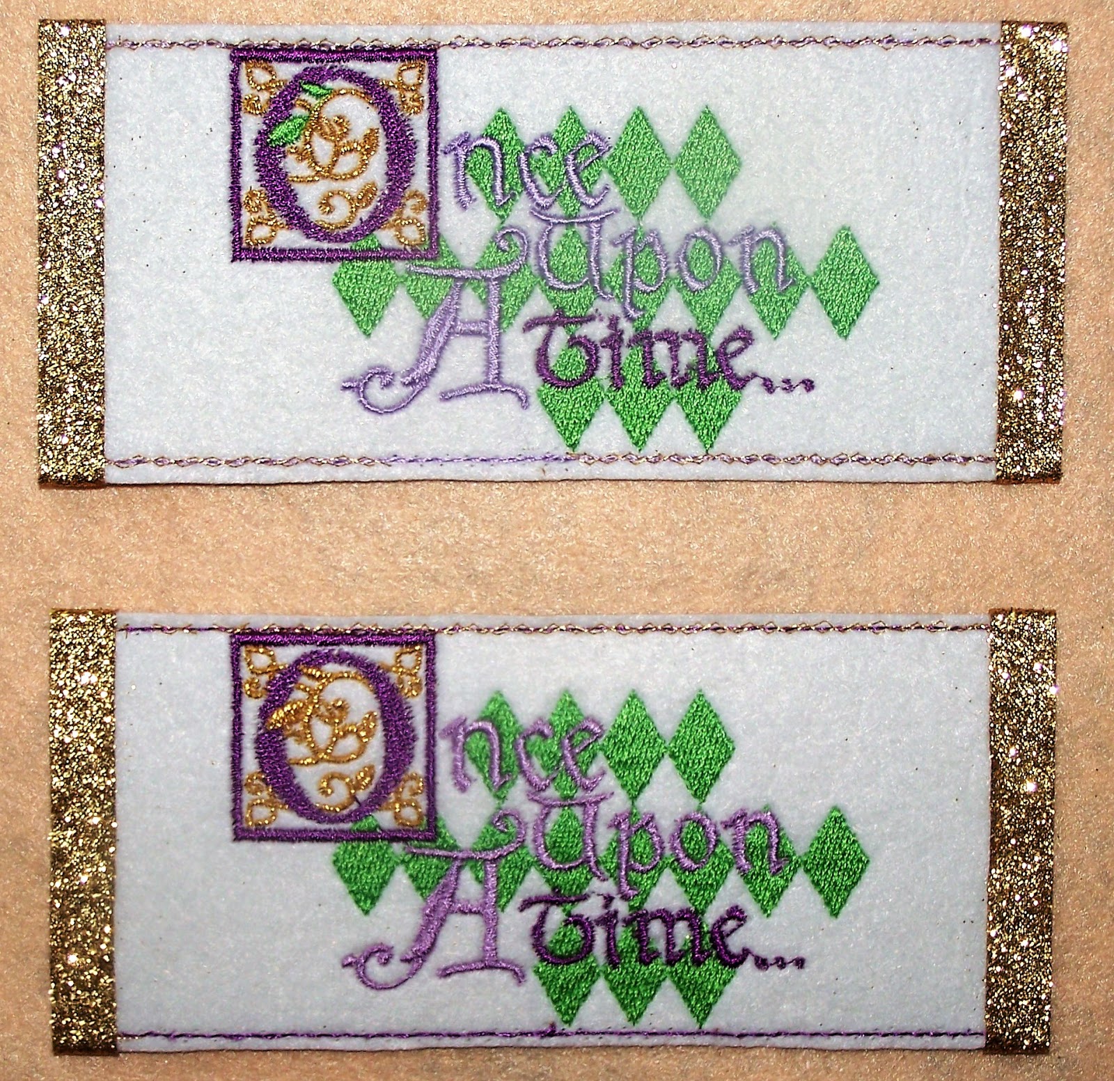 Be True Crafts: Five More DIY Machine Emboridered Bookmarks