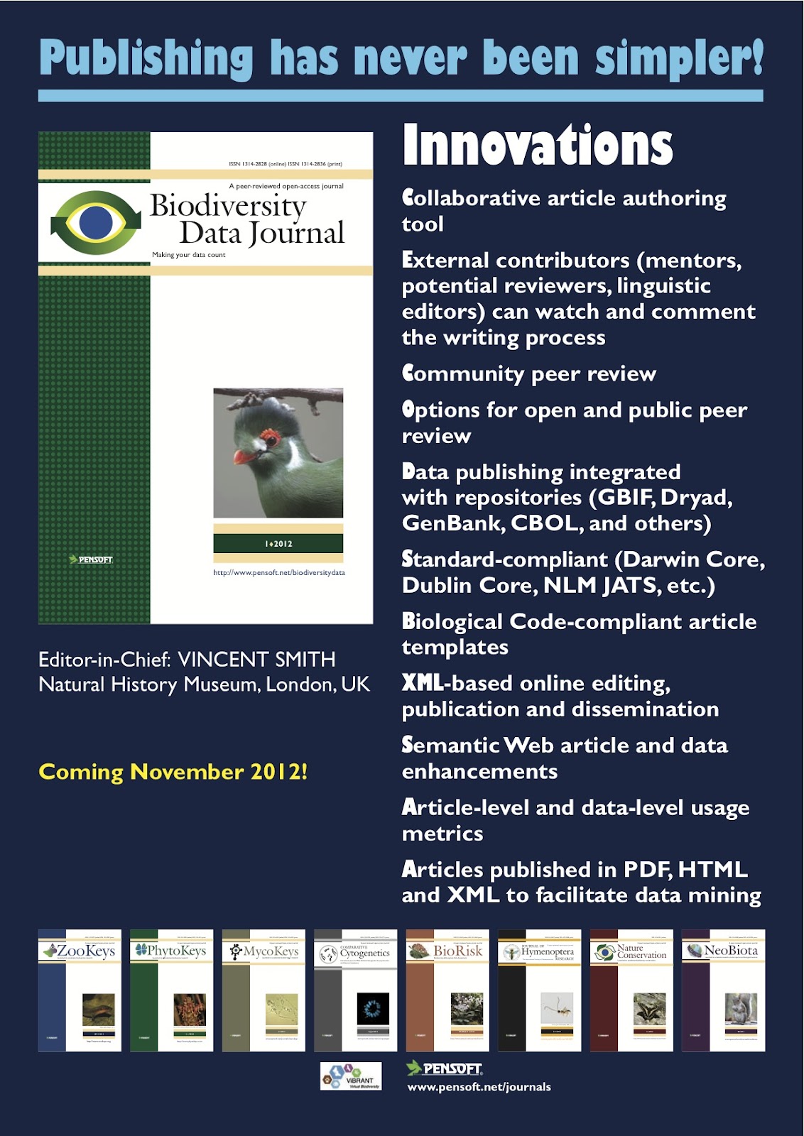Ed's Blog: New open access data journal from Pensoft