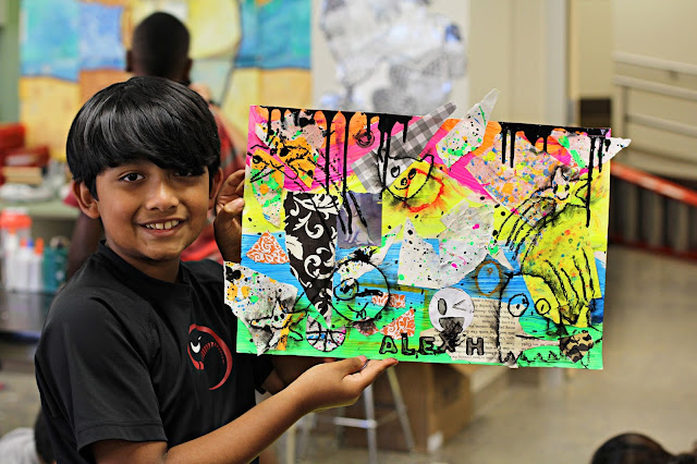 smART Class: 5th Grade multi media Collage