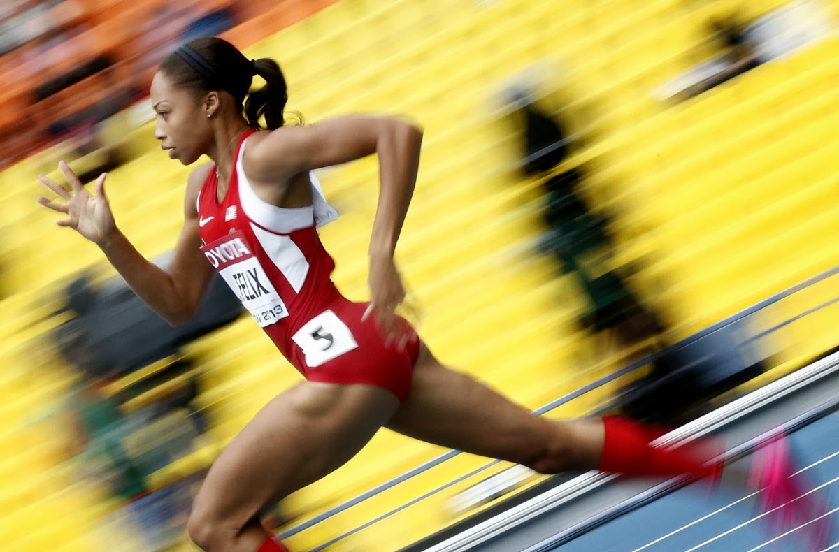 Allyson Felix Running Wallpaper