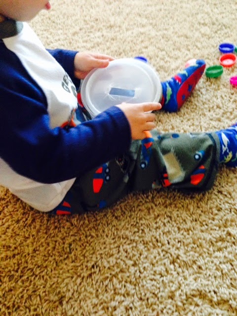 "You Can Do It" Homemade Developmental Toys and Activities: "Coin" Drop