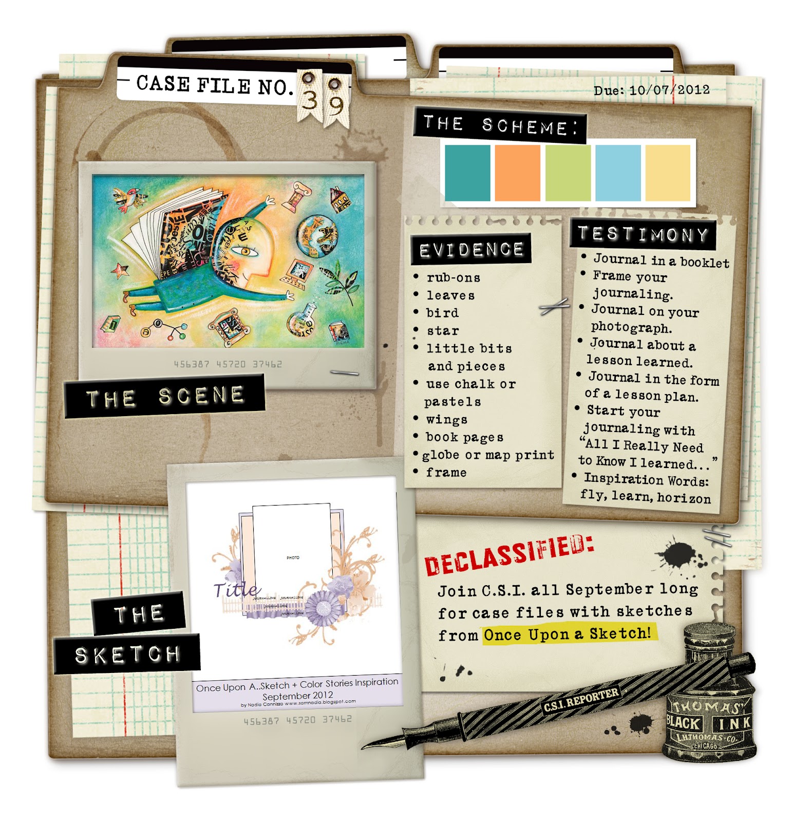 Little Scraps of Magic: 48 Lessons {CSI Case File No. 39}