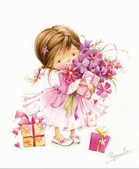 Dolls para Decoupage - Cia dos Gifs