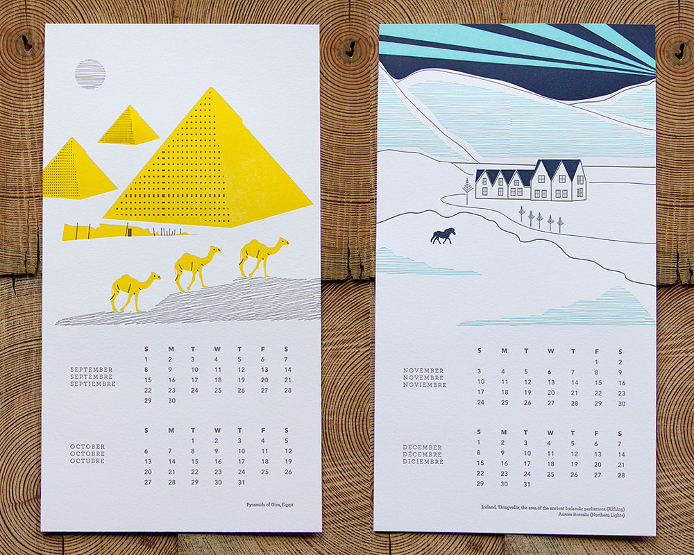 paper fix | letterpress calendar