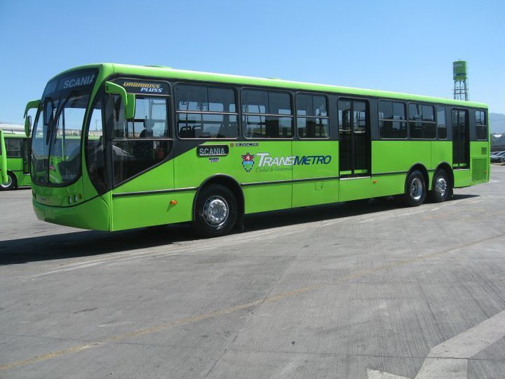 Autobuses de Guatemala: Bus Urbano - Transmetro - Busscar - Scania