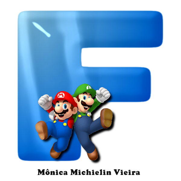 Monica Michielin Alphabets: ALFABETO SUPER MARIO BROS ALPHABET, #mariobros