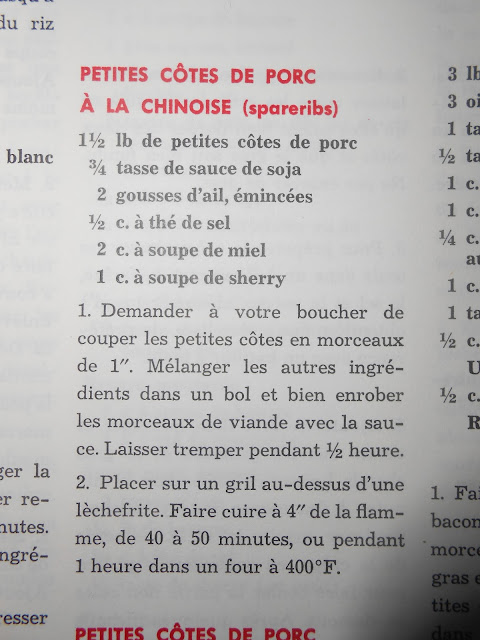 Le Chef Pierre D'Iberville: Petites côtes de porc à la chinoise (L ...