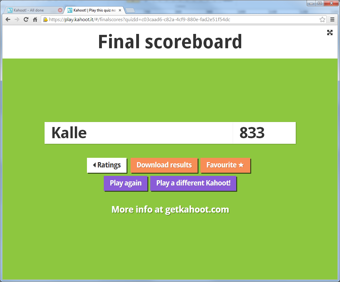 Gamification, could that work?: Kahoot!