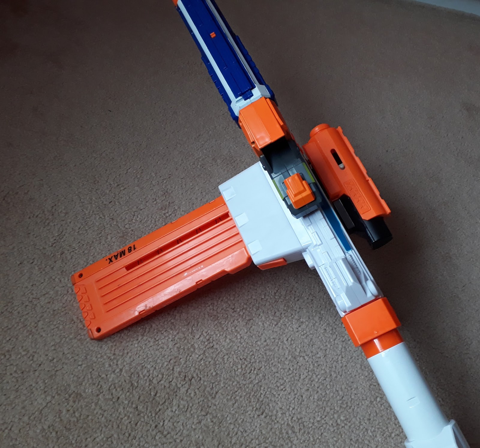 Outback Nerf: Review: Nerf Modulus Mediator (Aus grey trigger)