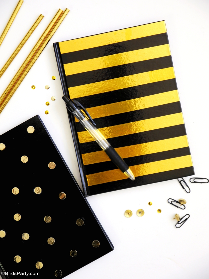 DIY Video Easy Customized Notebooks - Party Ideas | Party Printables Blog