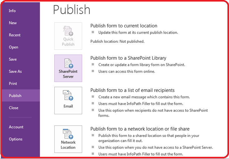 Amol Ghuges Sharepoint Blog Design And Publish The Infopath Form Sharepoint 2010