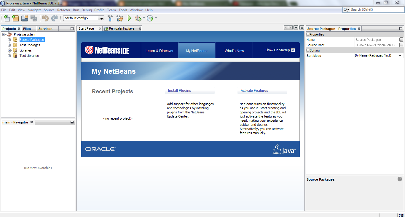 Langkah - Langkah membuat packages dan jframe form di Netbeans java ...