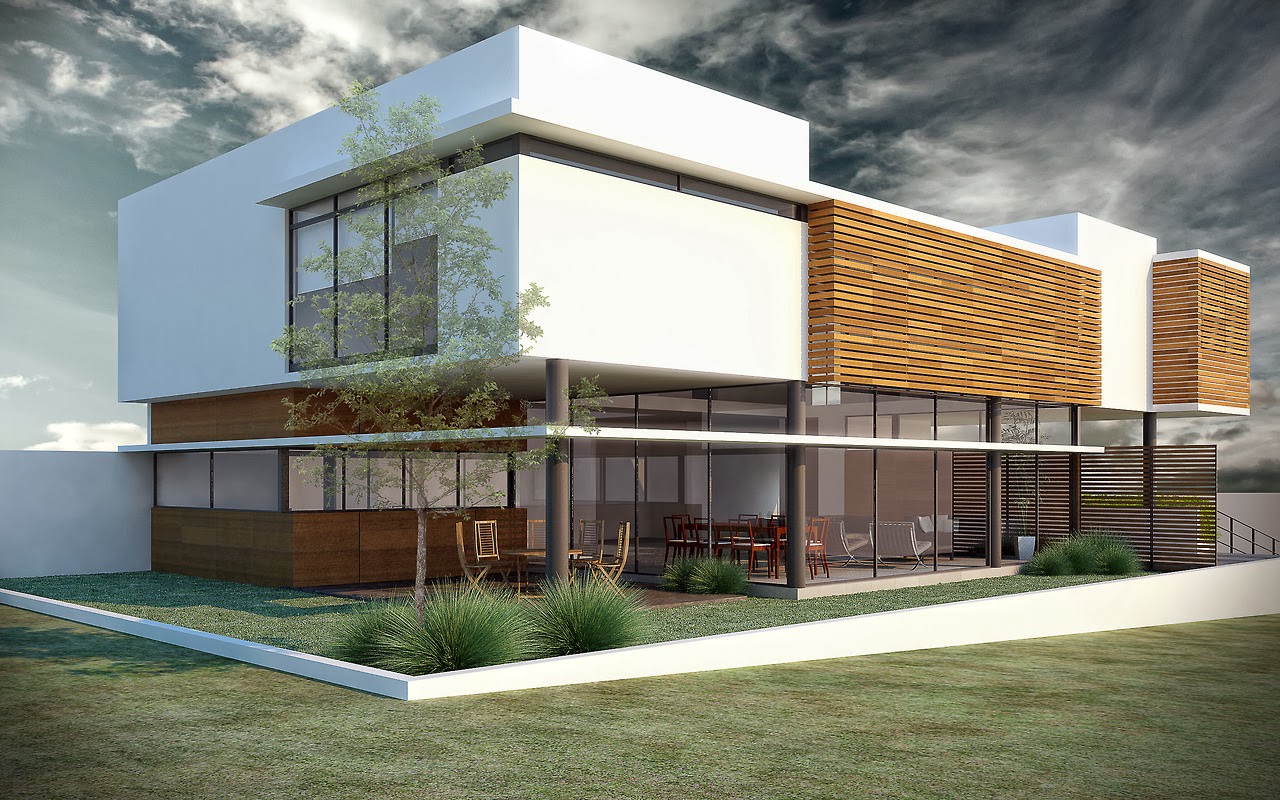Render Casa del Bosque.