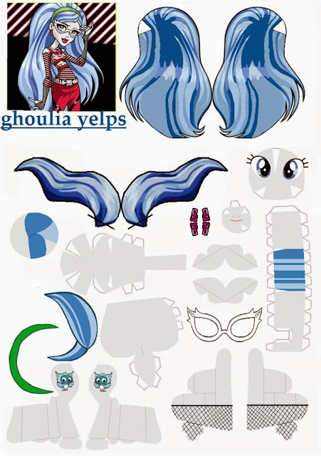 Monster High: Ghoulia Yelps 3D Free Printable Paper Toy. - Oh My Fiesta ...