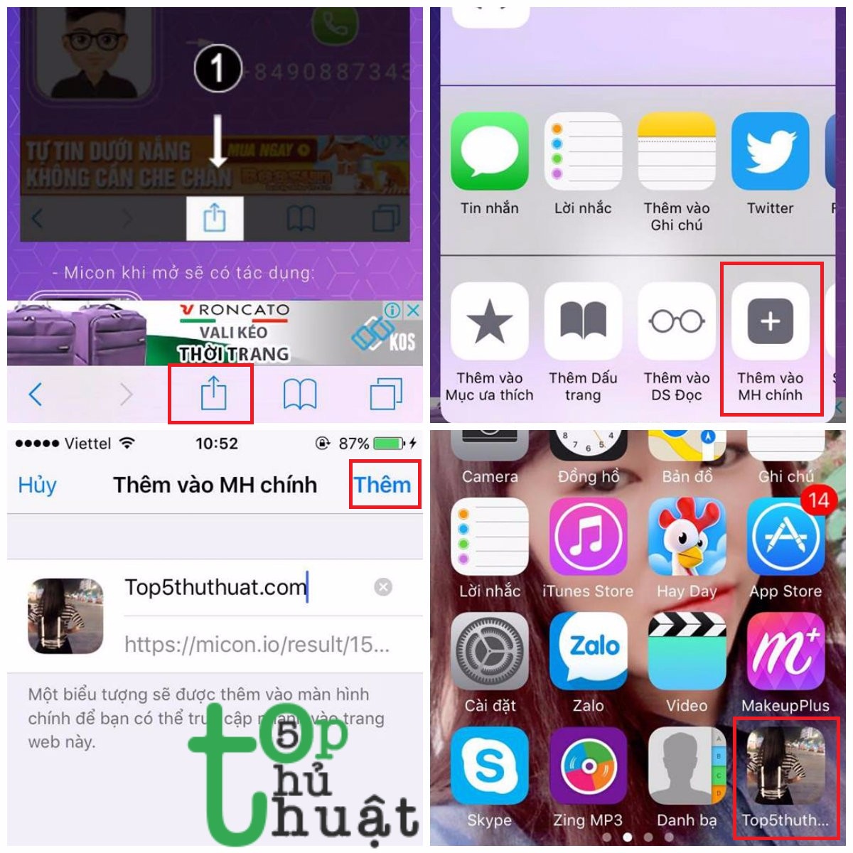 Thủ thuật thay ảnh icon ứng dụng trên iPhone (IOS)