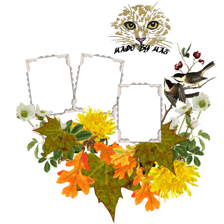 Miriams-scrap: Autumn Cluster Frame