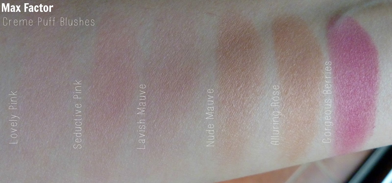 Review & Swatches: Max Factor Creme Puff Blush Collection | Makeup Over ...