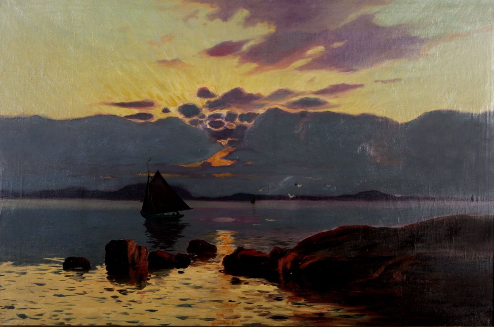 MARINES et Autres peintures: Carl BRANDT (1871 - 1930)