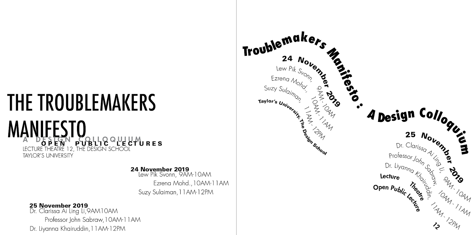 ADVANCED TYPOGRAPHY - EXERCISES