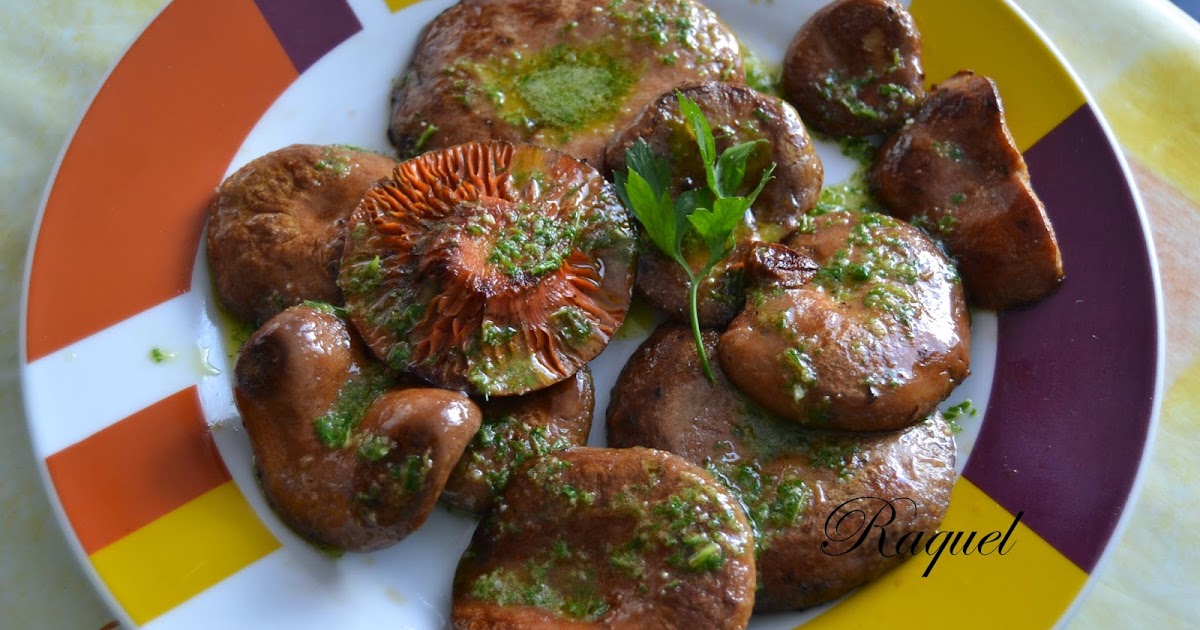 Mi Diversión en la cocina: Rovellons a la plancha con Ajo y Perejil