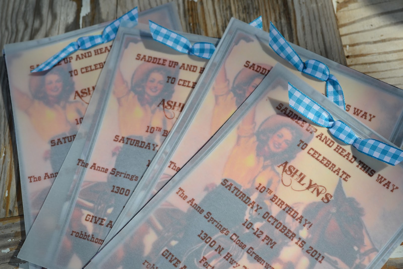 Three Pixie Lane: A Vintage Cowgirl Party Invitation