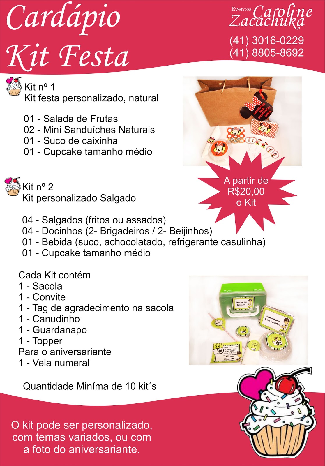 Eventos Caroline Zacachuka: KIT Festa na Escola