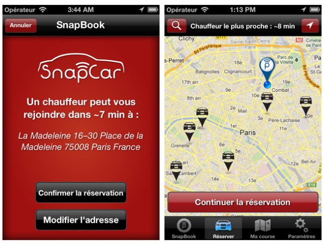 Voiture communicante: Snapcar est désormais disponible 24h/24
