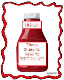 Fifth Grade Freebies: Students Who Need to "KETCHUP!"