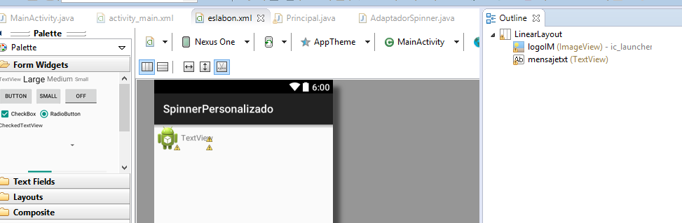 Programacion Android: Personalizar Android Spinner Programacion