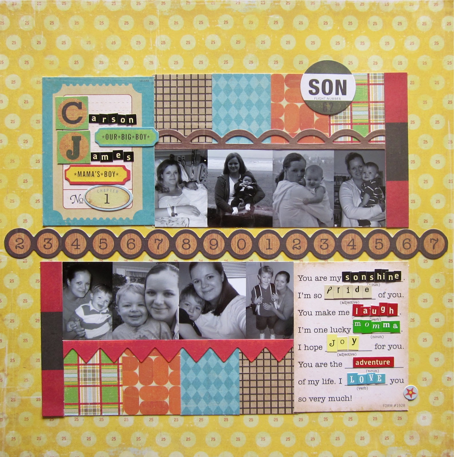 Enjoying Life With 4 Kids: Scrapbook Pages
