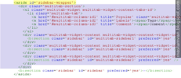 Cara Membuat Multi Tab Widget Di Sidebar Blog Cara Membuat Multi Tab Widget Di Sidebar Blog