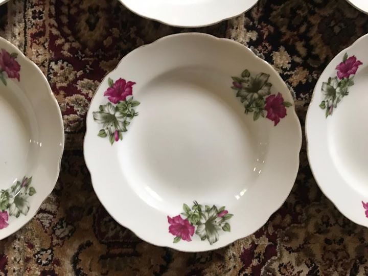 Ezany Galleria...: FOR SALE : PINGGAN LAUK DAN PINGGAN MAKAN BUNGA KANGKUNG