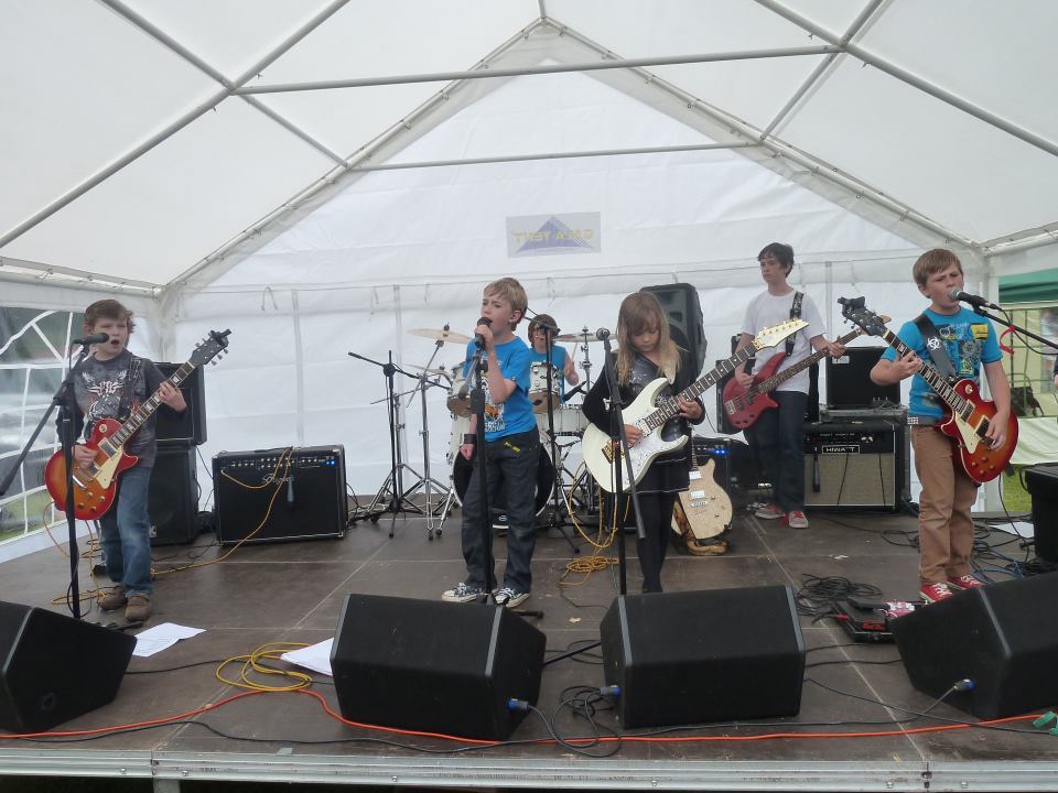 Zoe Thomson: The Mini Band at Blissfields Festival 2012