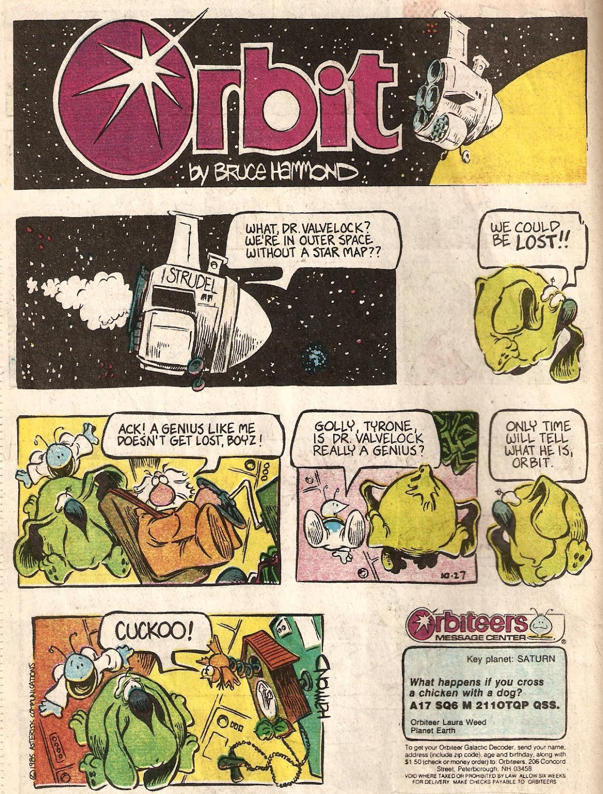 Sunday Comics Debt: The Orbit Project