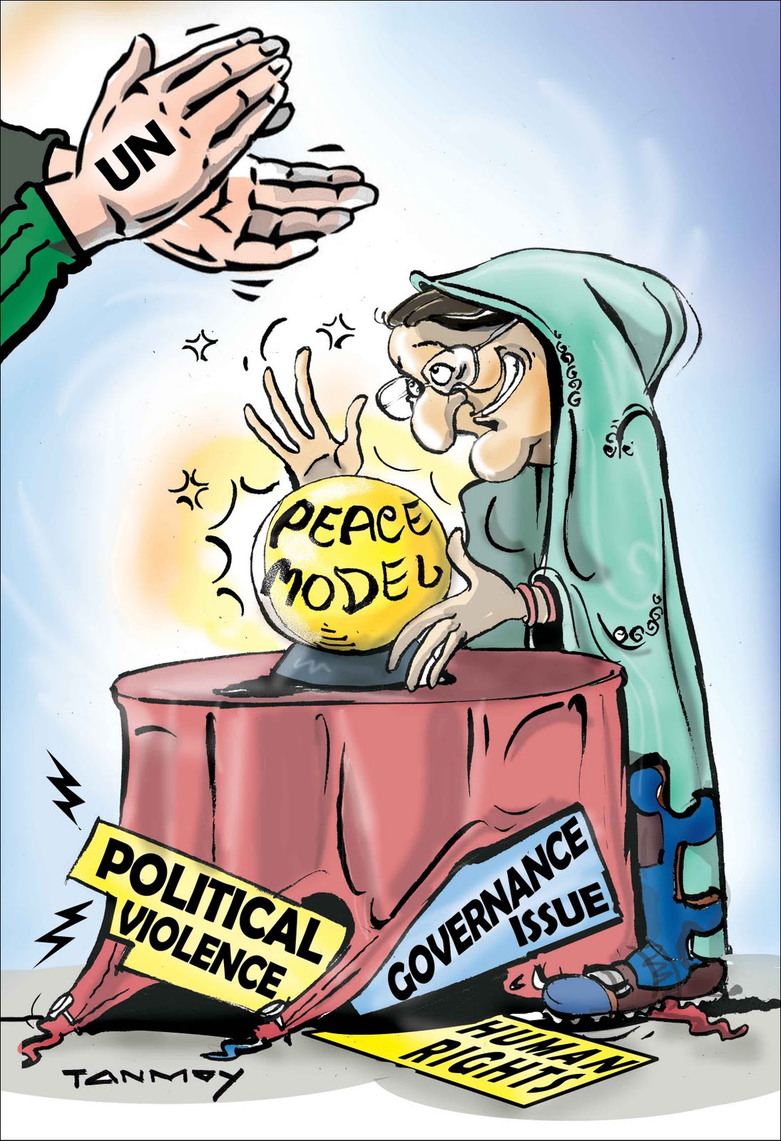 Tanmoy Cartoons: PEACE MODEL