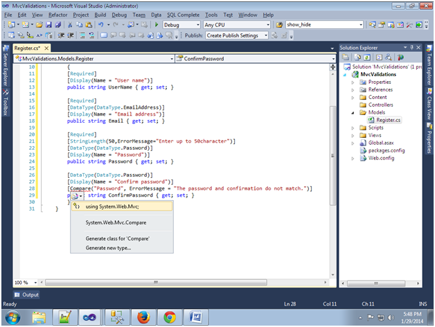 Mvc3 Client Side Validation Example C Library