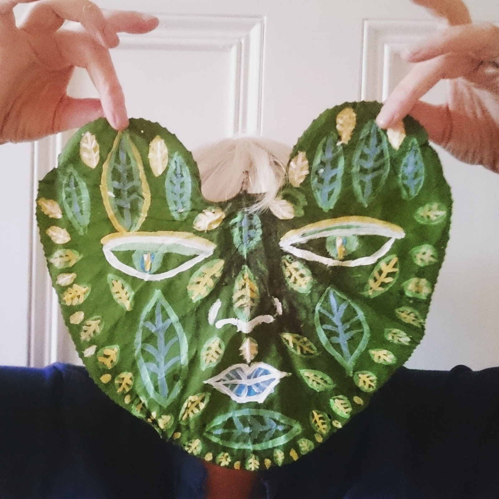 the art room plant: A mask of leaves
