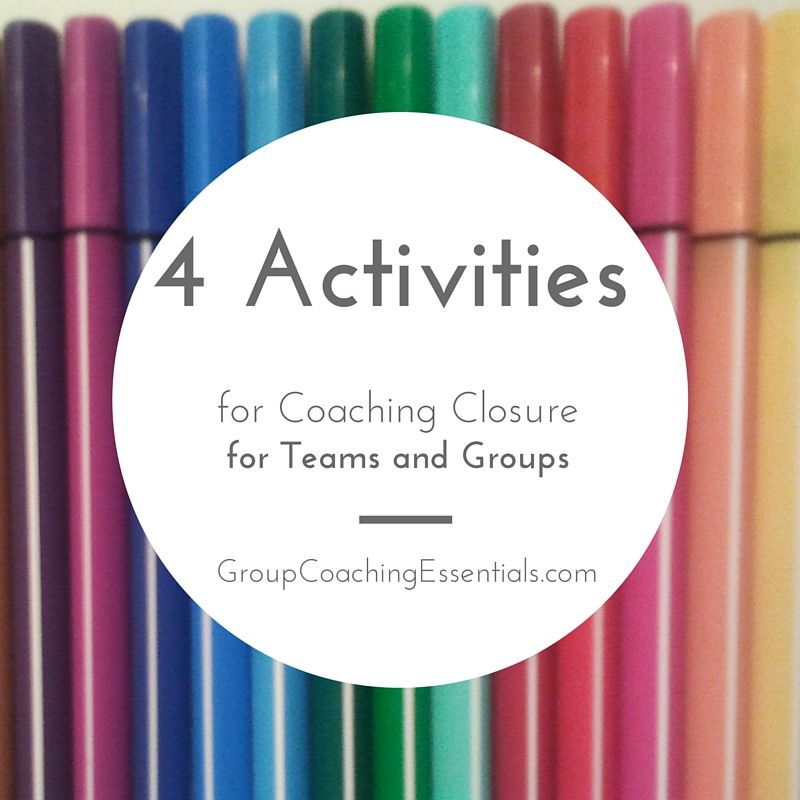 Group Coaching: Ins and Outs: Four Activities for Coaching Closure with ...
