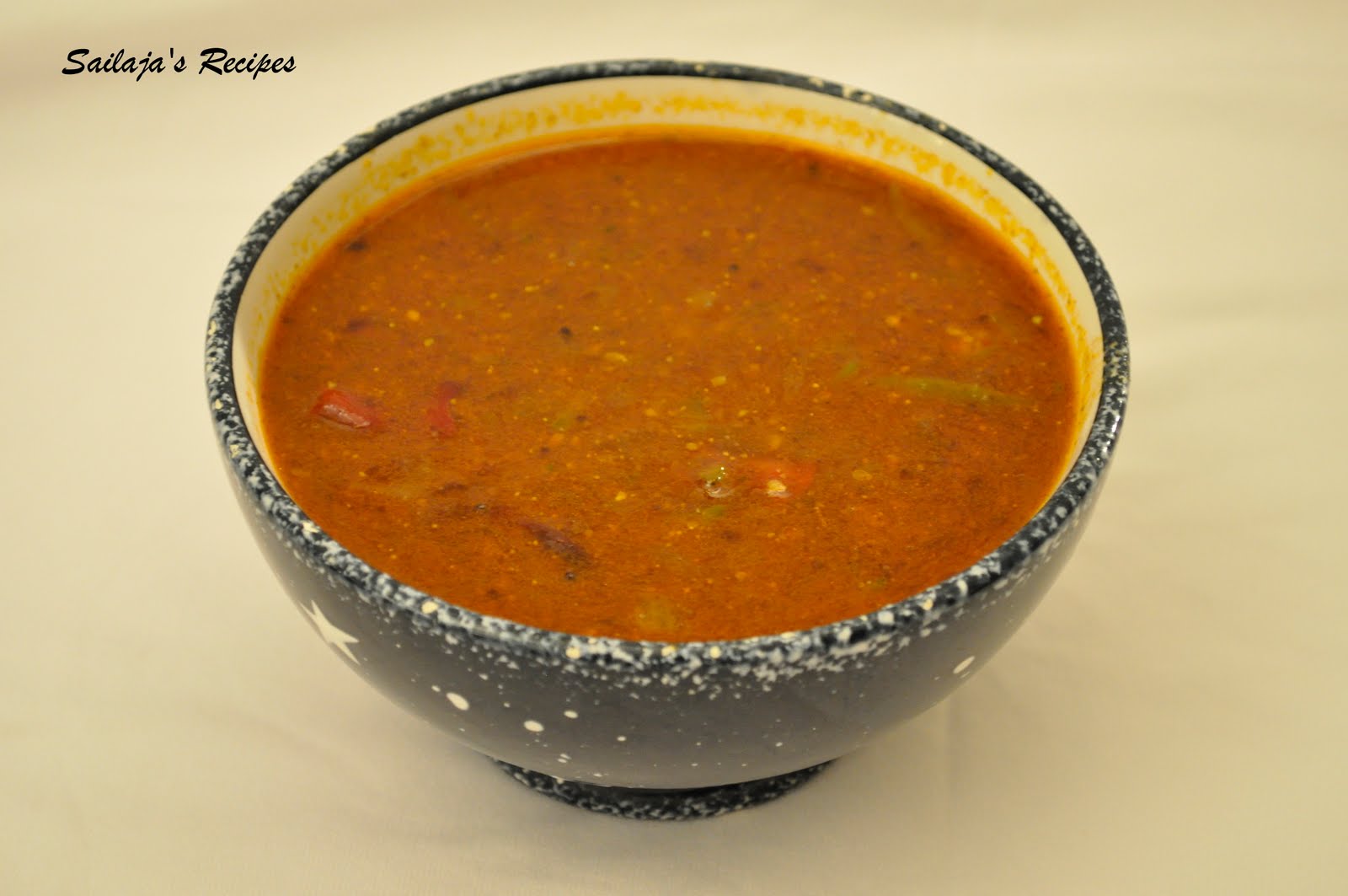 Sailaja's Recipes: Kakarakaya Pulusu (Bitter Gourd Soup)